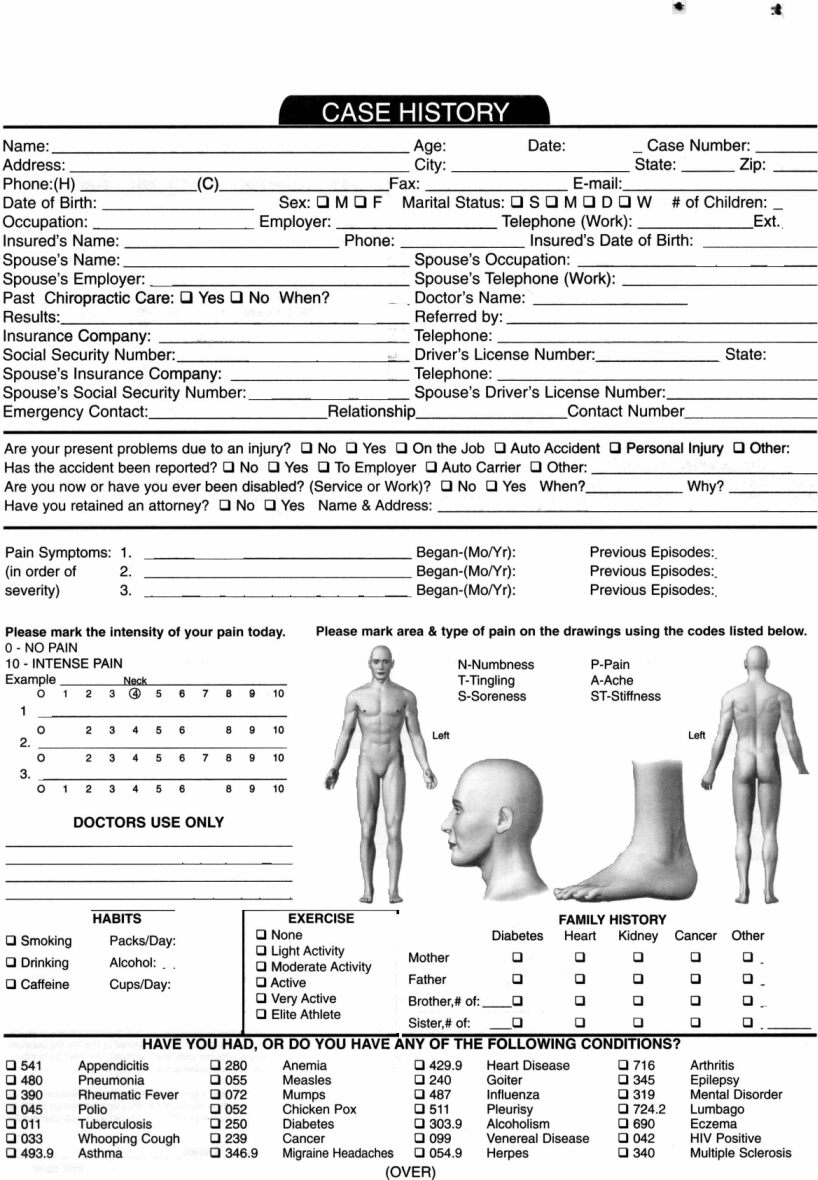 21st Century Chiropractic Patient Forms
